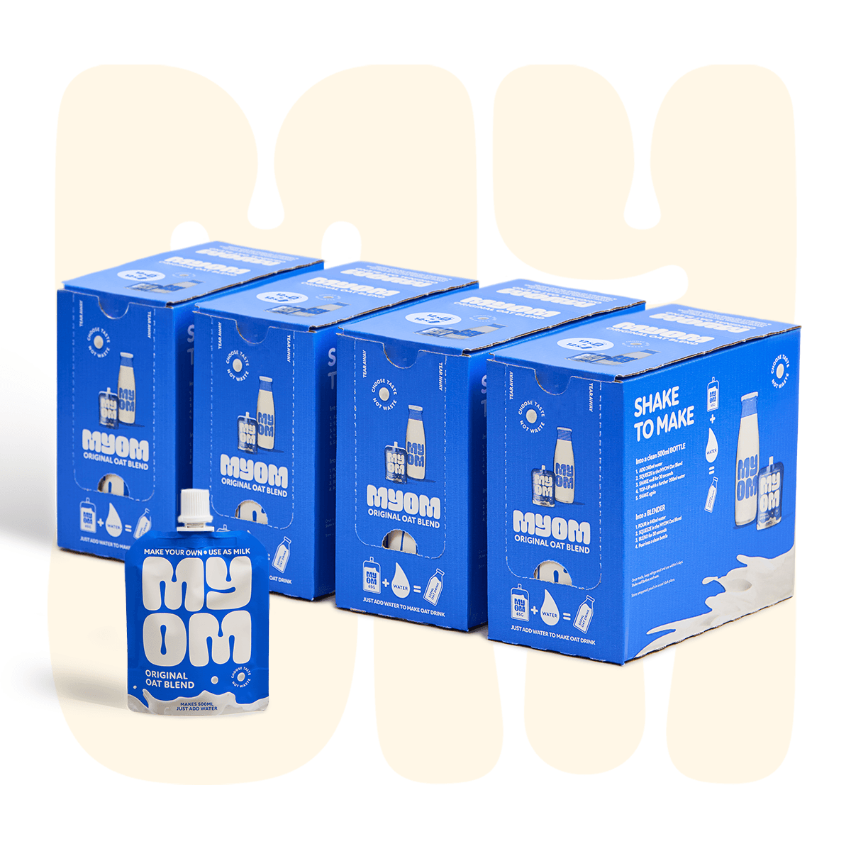 MYOM | Award-Winning Vegan Oat Milk | 48 x 500ml | Free Delivery