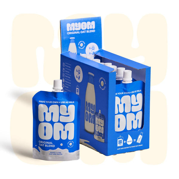 MYOM | Award-Winning Vegan Oat Milk | 8 x 1L | 8 Litres