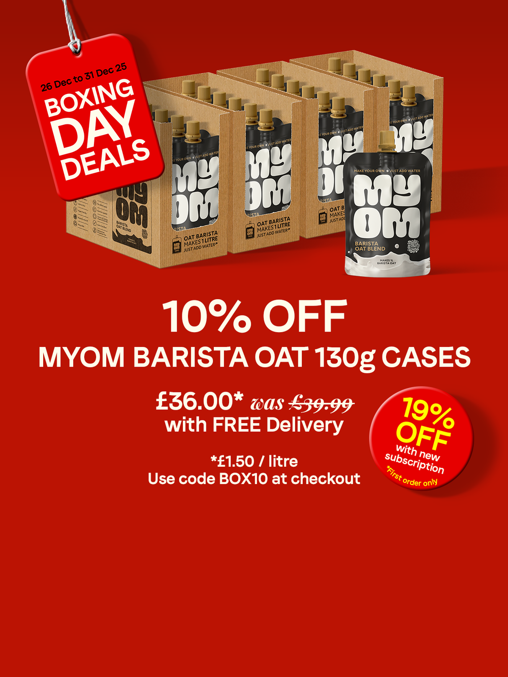 MYOM | Original Oat Blend - Make Your Own • Use as Milk