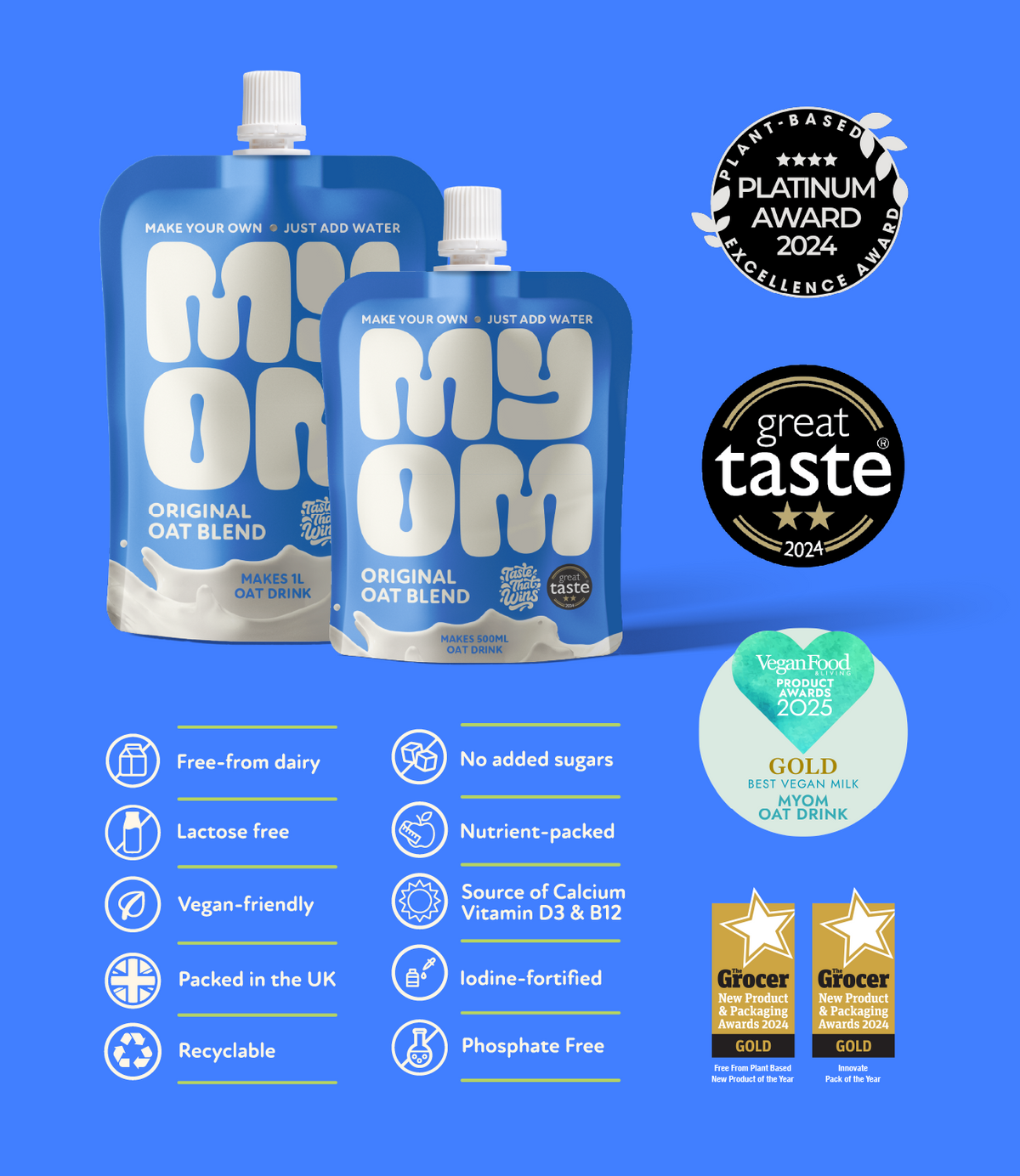 About MYOM: The Award-Winning, Nutrient-Rich Oat Milk Alternative